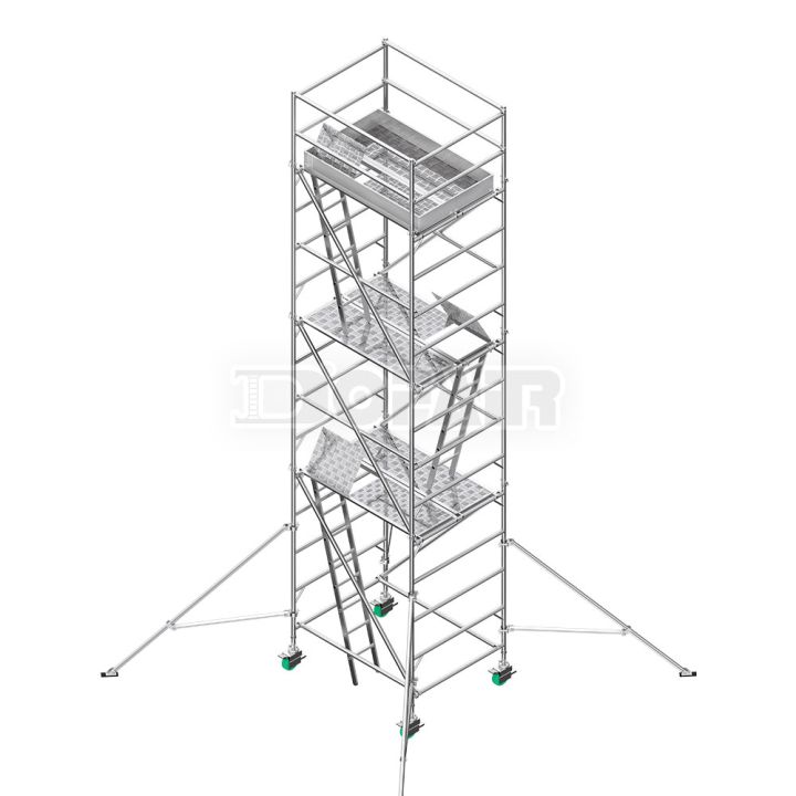 Aluminum mobile tower(DOUBLE PLATFORM)(CY-140180) - Dofair Co. Ltd