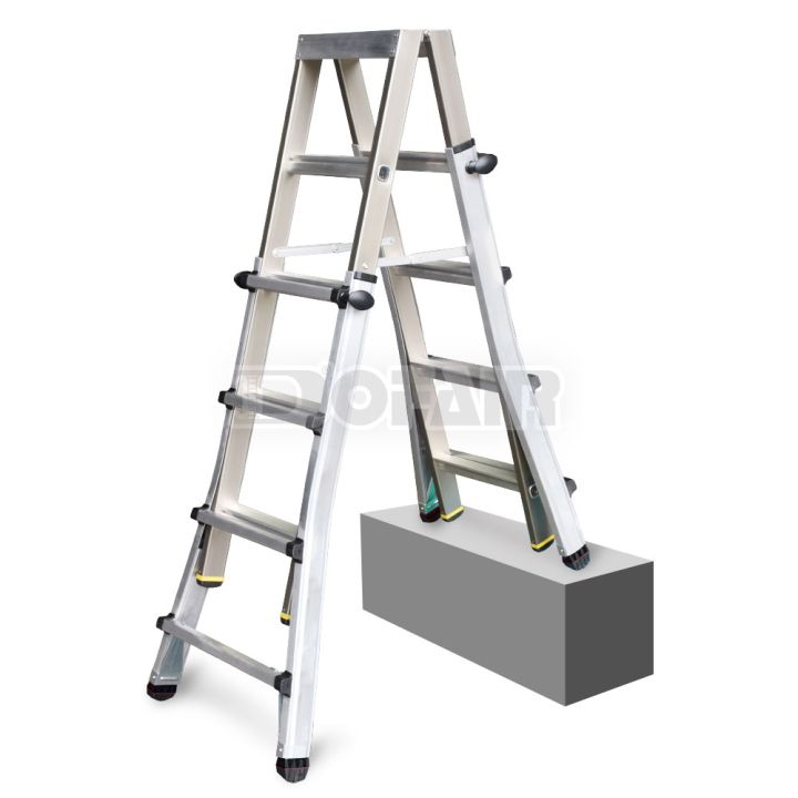 Telescopic Alu. Double-sided Rung-step Ladder(DFAT) - Dofair Co. Ltd