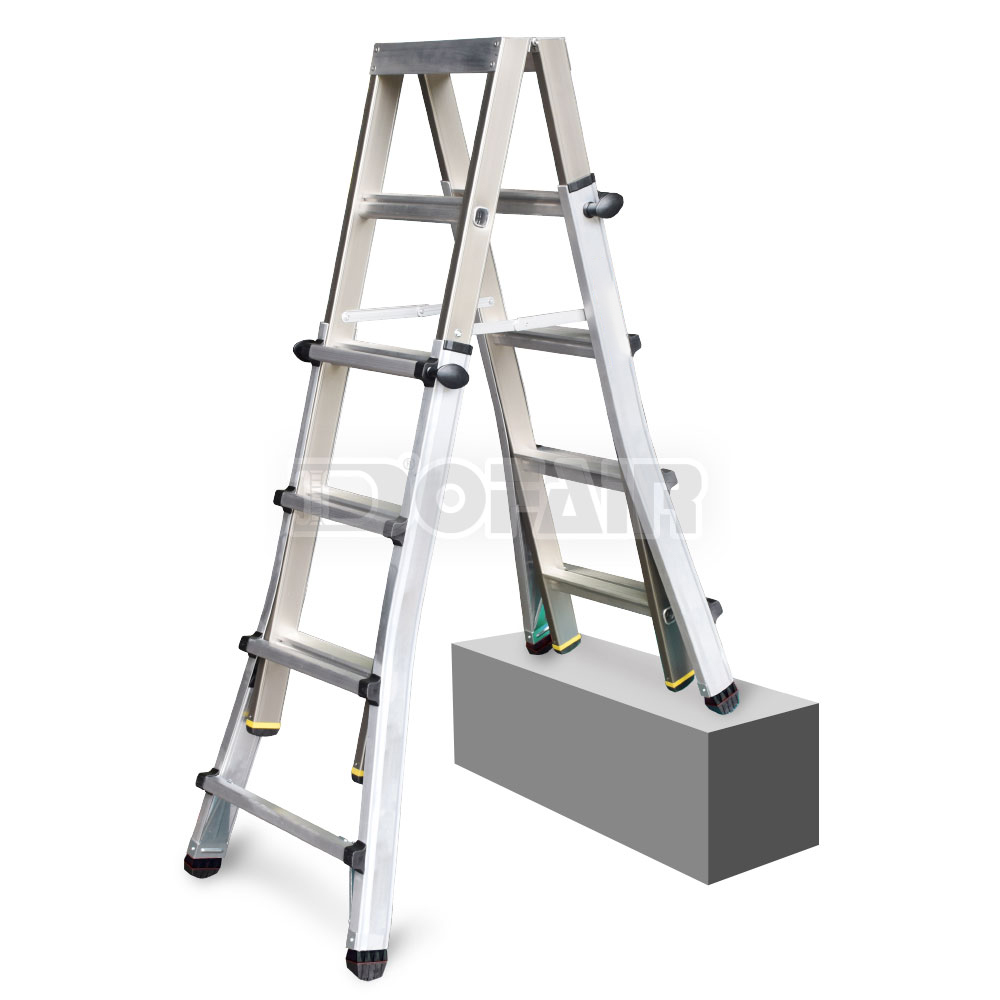 Telescopic Alu. Double-sided Rung-step Ladder(DFAT) - Dofair Co. Ltd