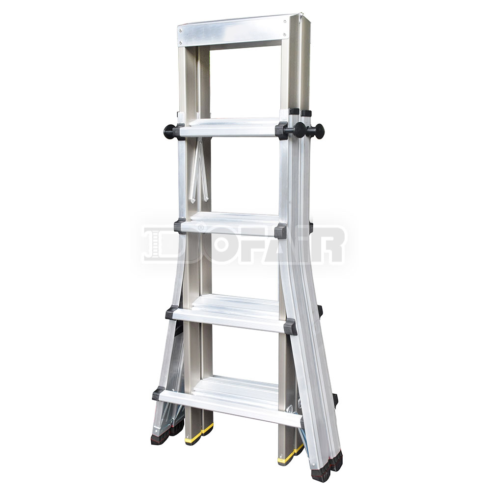 Telescopic Alu. Double-sided Rung-step Ladder(DFAT) - Dofair Co. Ltd