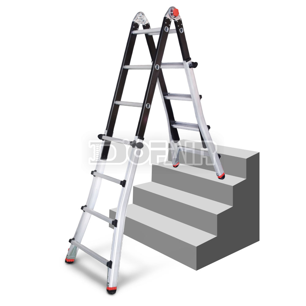 Push-lock Telescopic Folding Ladder(DFTP) - Dofair Co. Ltd